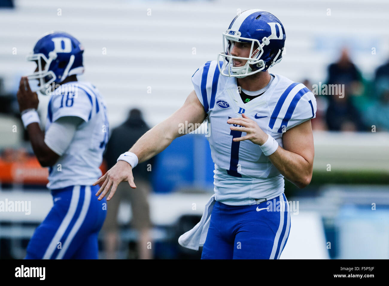 Chapel-Hill, NC, USA. 7th Nov, 2015. Thomas Sirk (1) of the Duke Blue ...