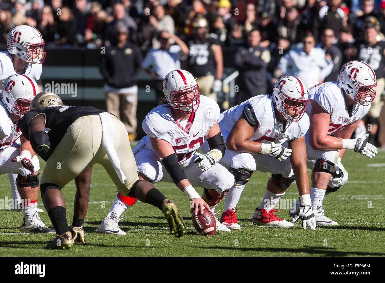 Boulder, Colorado, USA. 7th Nov, 2015. Stanford's Graham Schuler (52 ...
