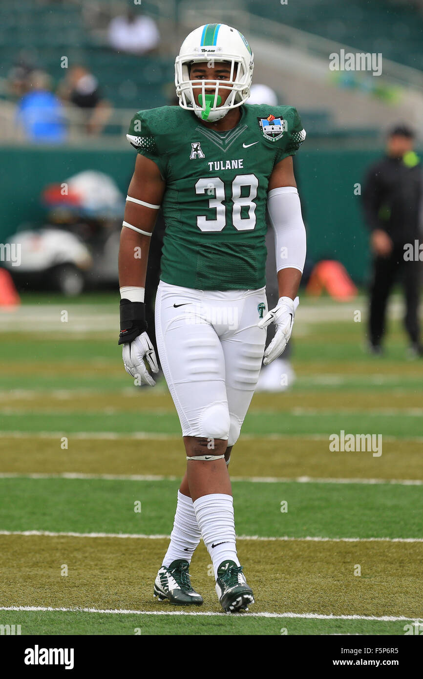 New Orleans, LA, USA. 7th Nov, 2015. Tulane Green Wave safety Roderic ...