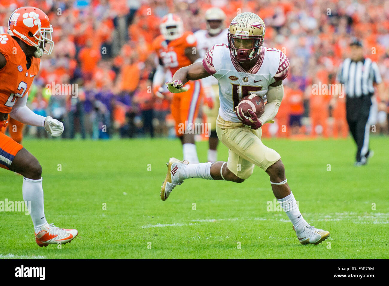 Florida State wide receiver Travis Rudolph (15) during the NCAA college ...