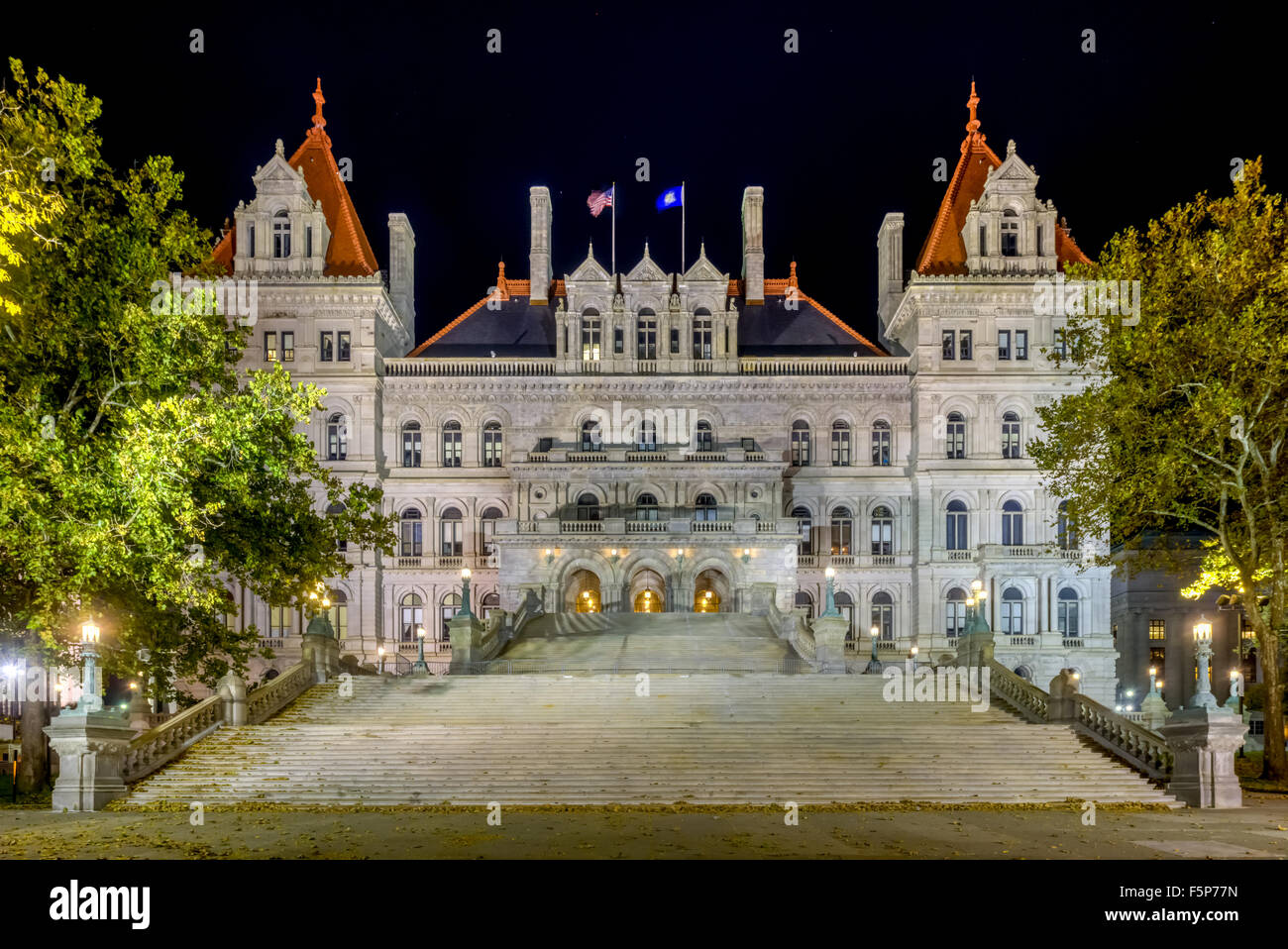 The New York State Capitol Building in Albany, home of the New York ...