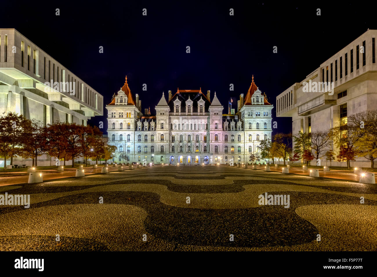 The New York State Capitol Building in Albany, home of the New York ...