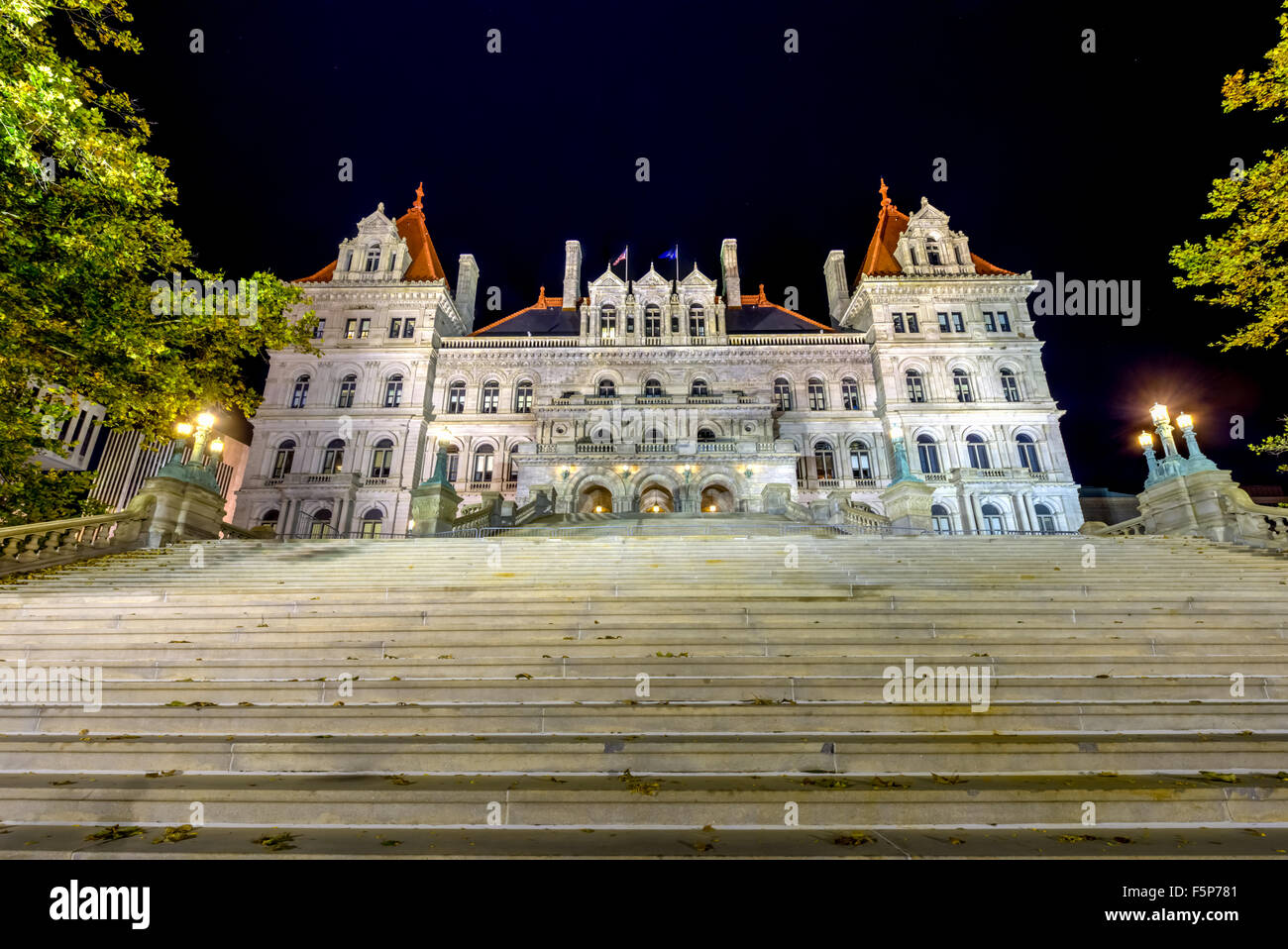 The New York State Capitol Building in Albany, home of the New York ...