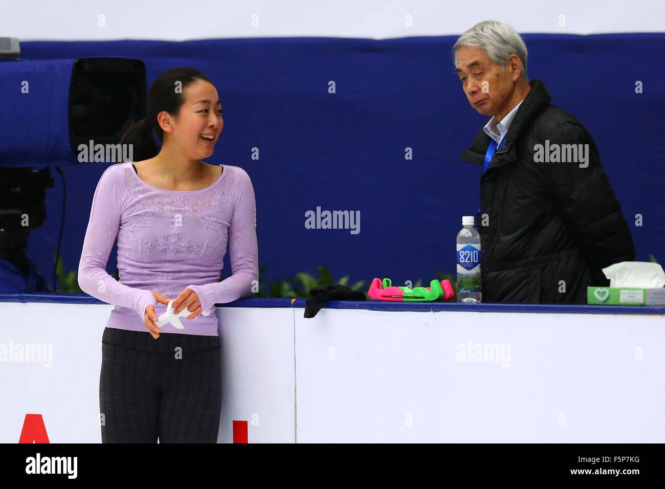 Beijing, China. 7th Nov, 2015. (L-R) Mao Asada (JPN), Nobuo Sato Figure ...