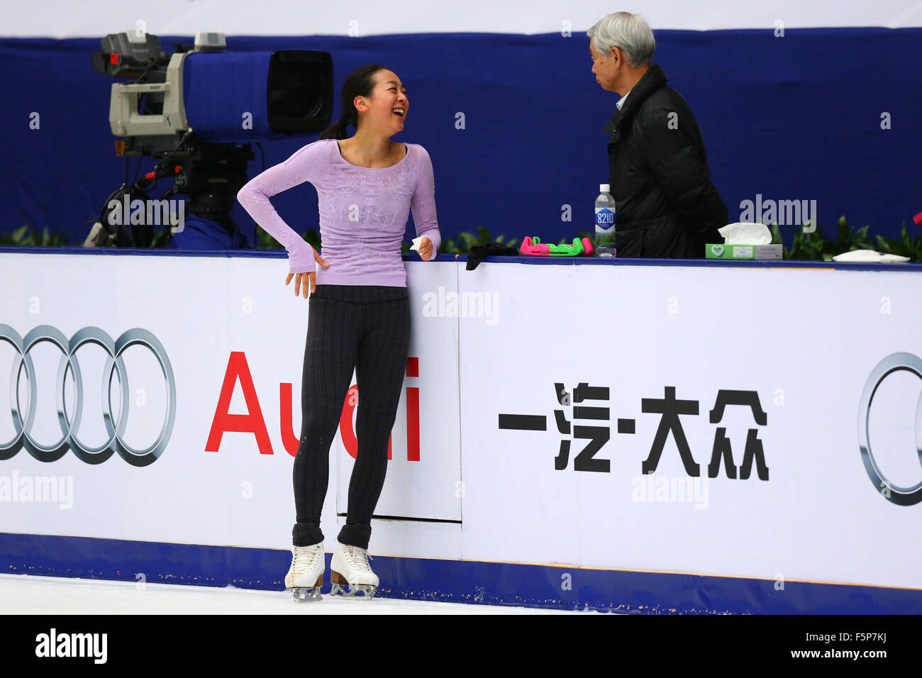 Beijing, China. 7th Nov, 2015. (L-R) Mao Asada (JPN), Nobuo Sato Figure ...