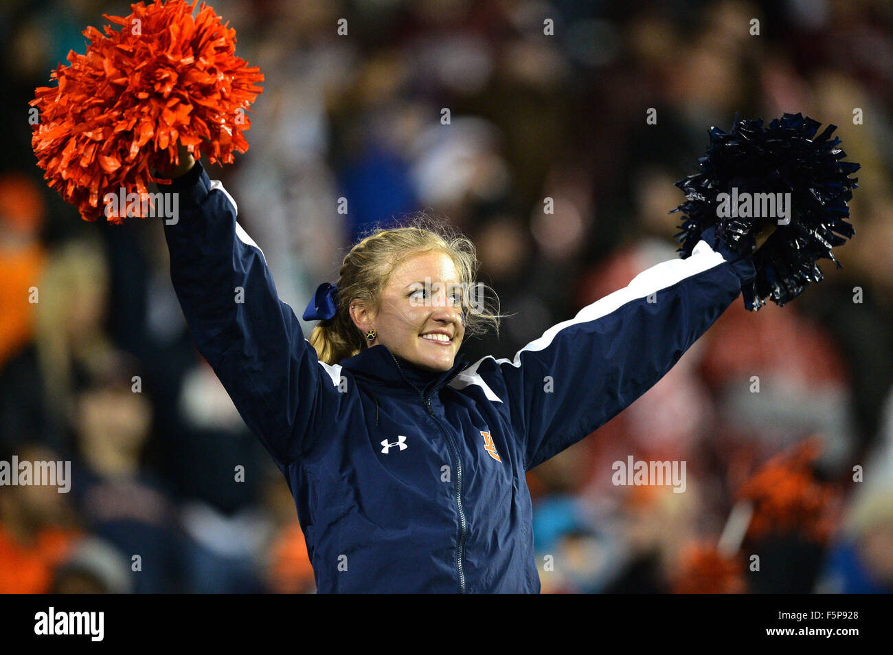 College Station, Texas, USA. 07th Nov, 2015. Auburn Tigers Cheerleader ...