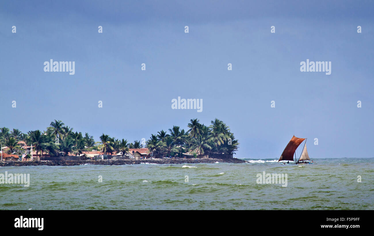 Negombo sea view from Sri Lanka Stock Photo - Alamy