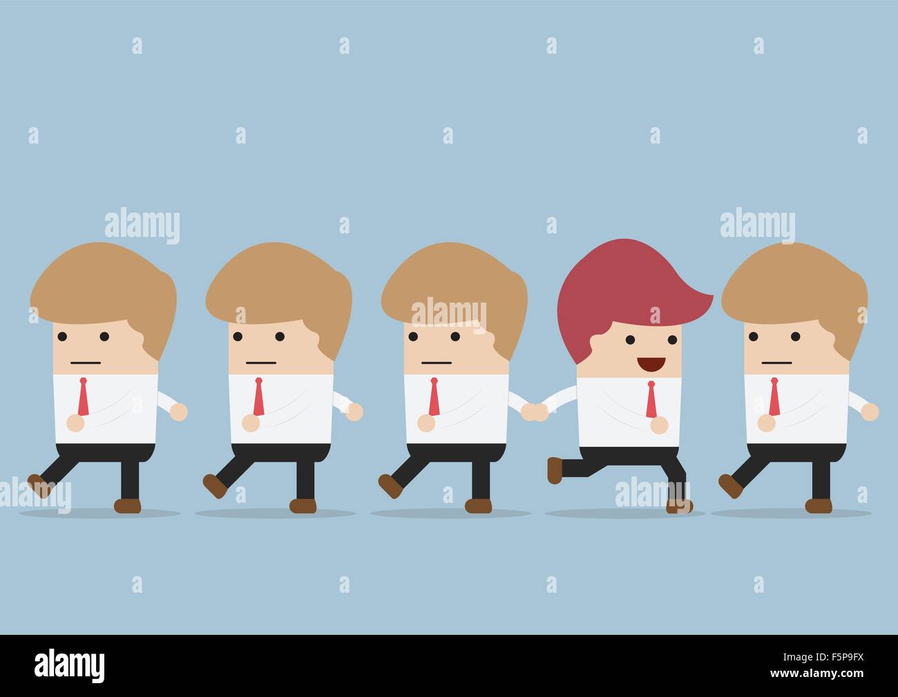 Together differently Stock Vector Images - Alamy