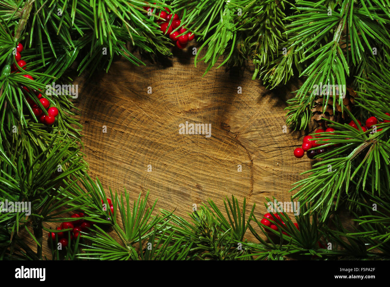 Christmas tree branches border decorations hi-res stock photography and ...