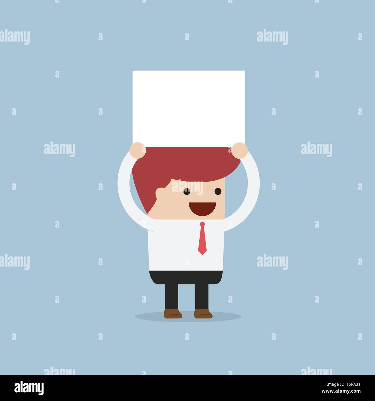 Man holding placard over Stock Vector Images - Alamy