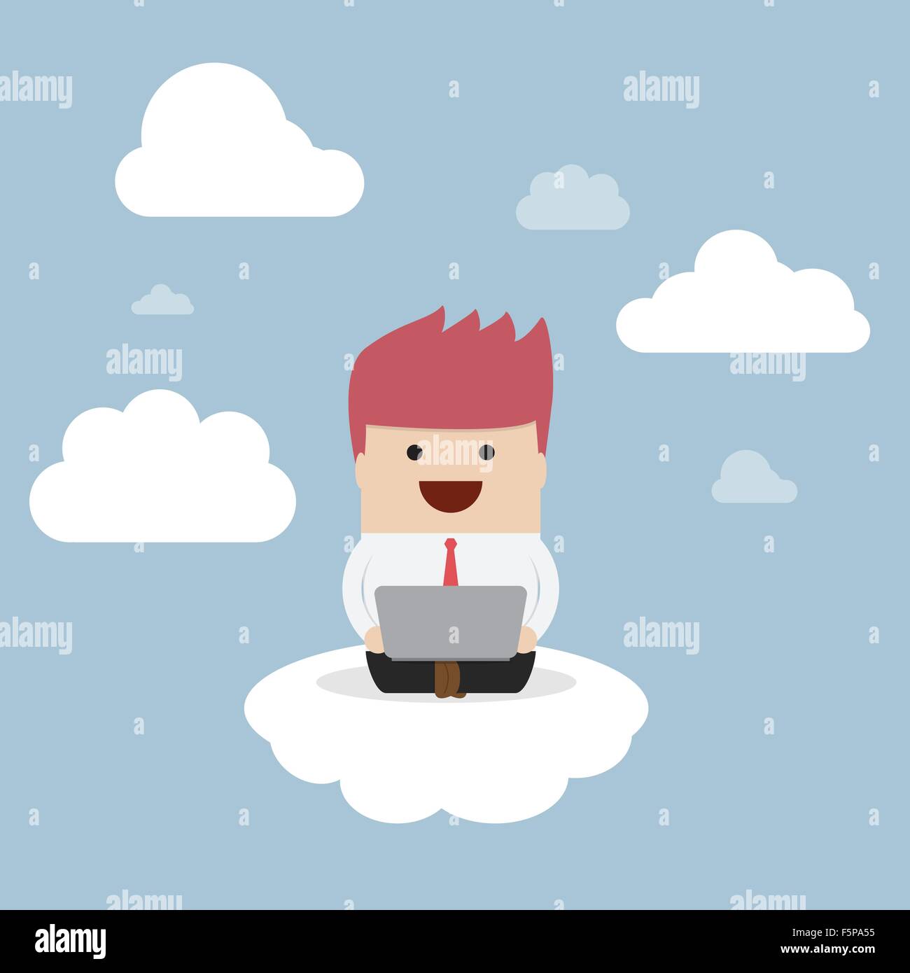 Floating person conceptual Stock Vector Images - Alamy