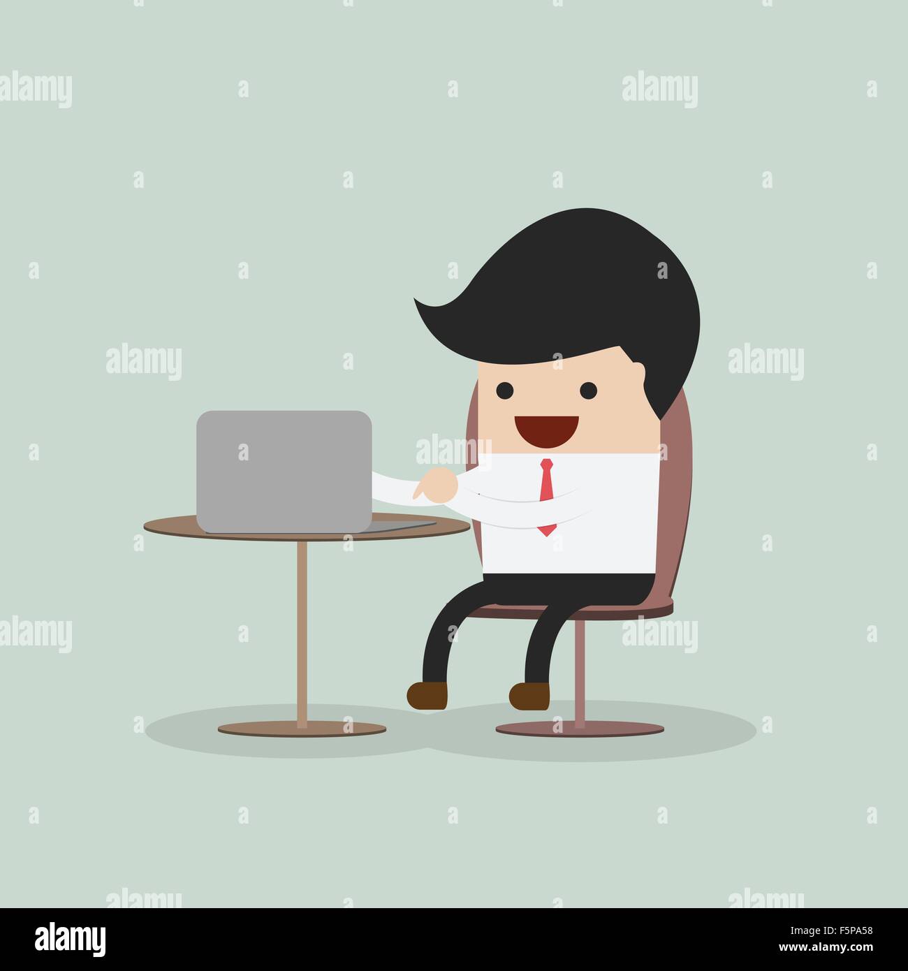 Working on computers cartoon hi-res stock photography and images - Alamy