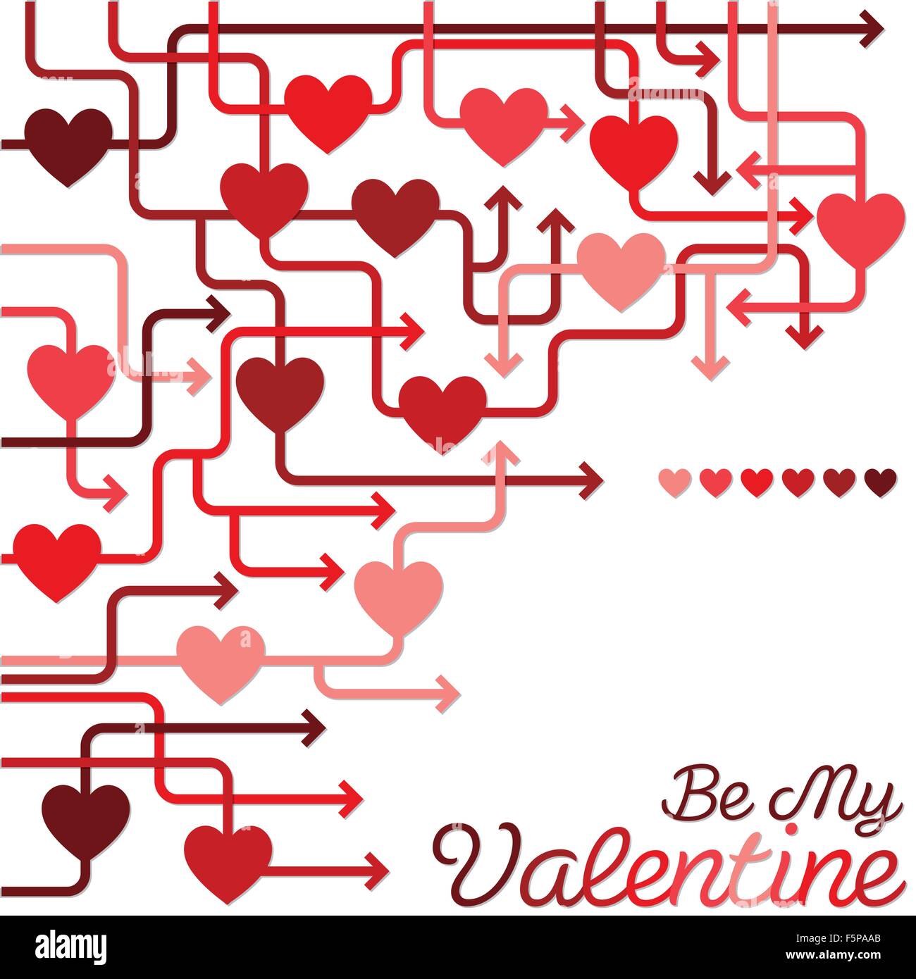 Valentine's Day maze card in vector format Stock Vector Image & Art - Alamy