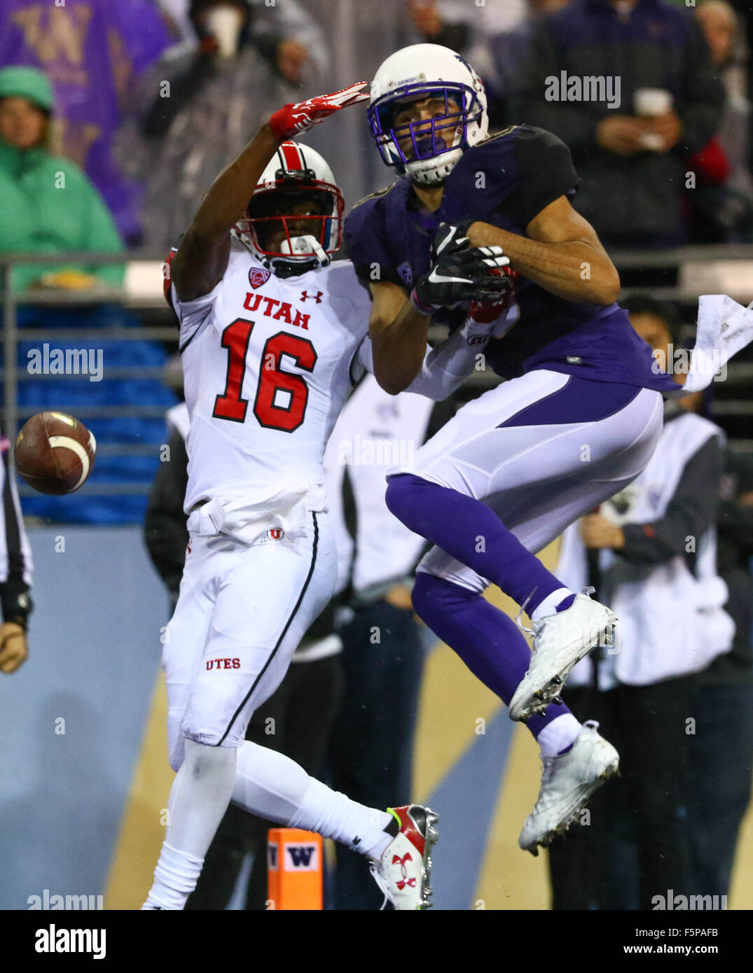 Seattle, USA. 07th Nov, 2015. November 7th 2015 Utah's Corey Butler ...