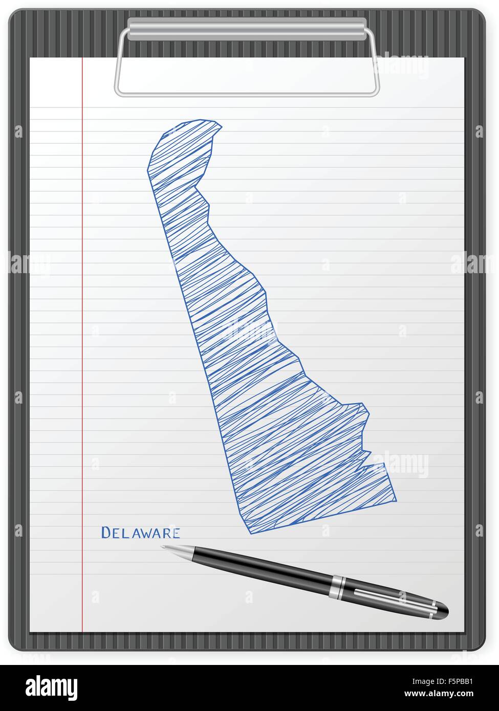 Delaware map hi-res stock photography and images - Alamy