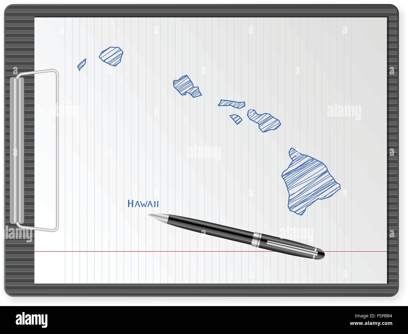 Hawaii map vector vectors hi-res stock photography and images - Alamy