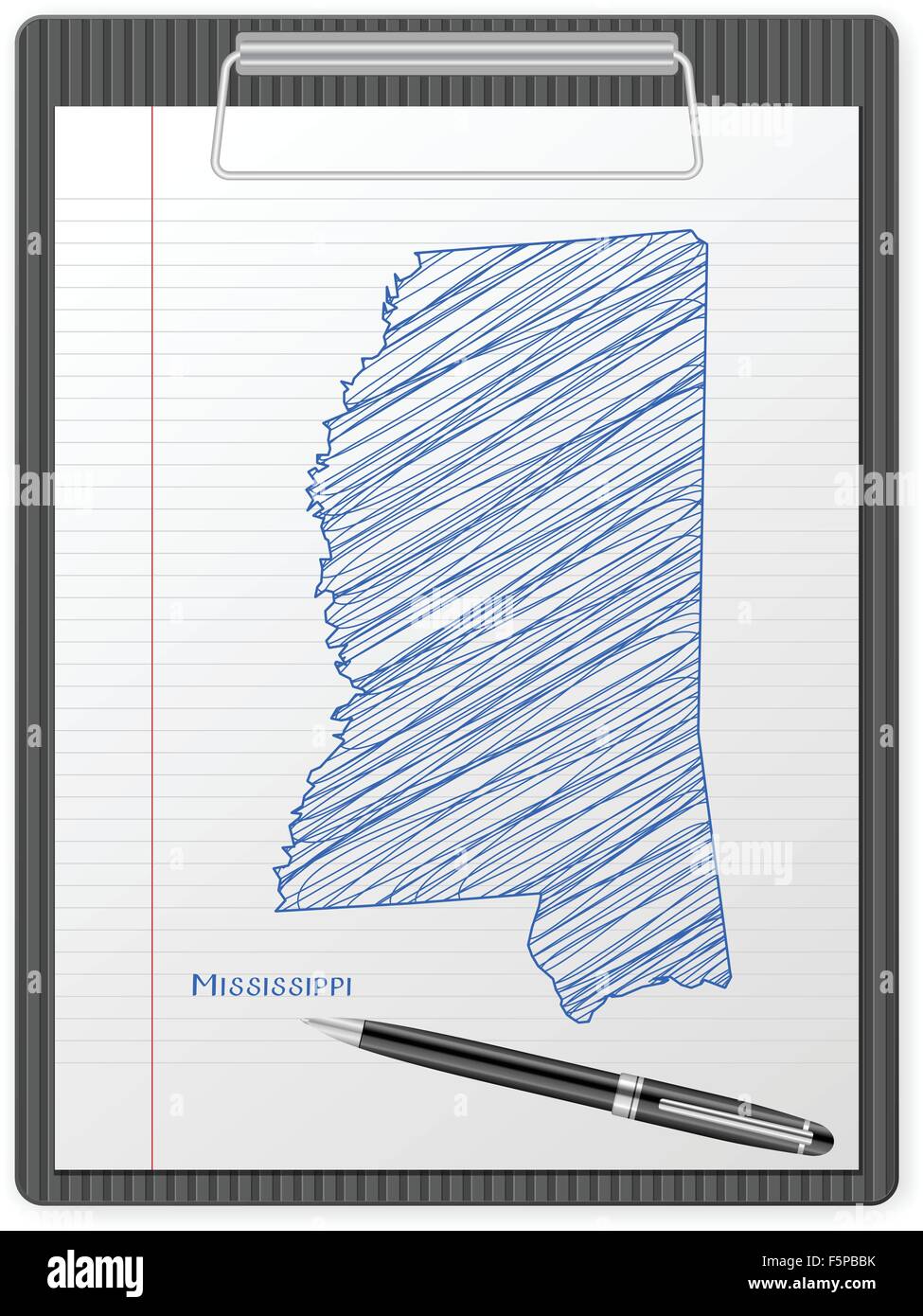 Mississippi map vector vectors hi-res stock photography and images - Alamy