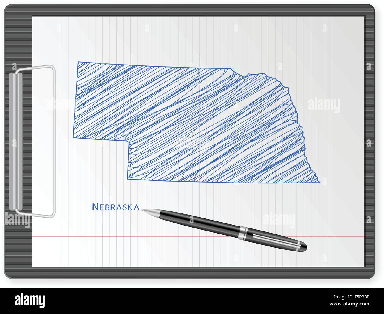 Nebraska map hi-res stock photography and images - Alamy