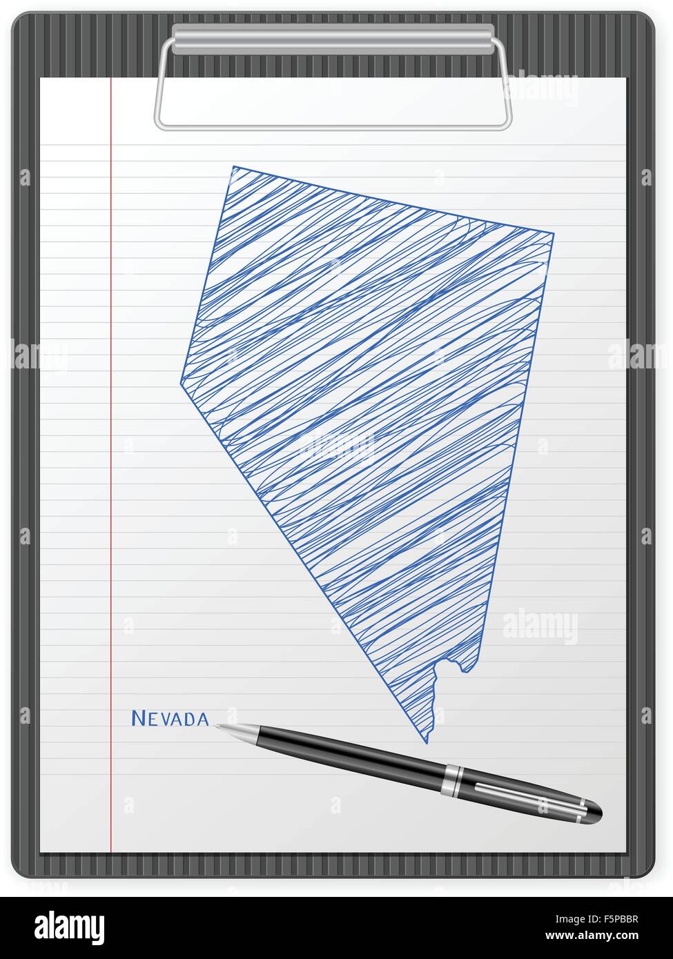 Nevada map hi-res stock photography and images - Alamy