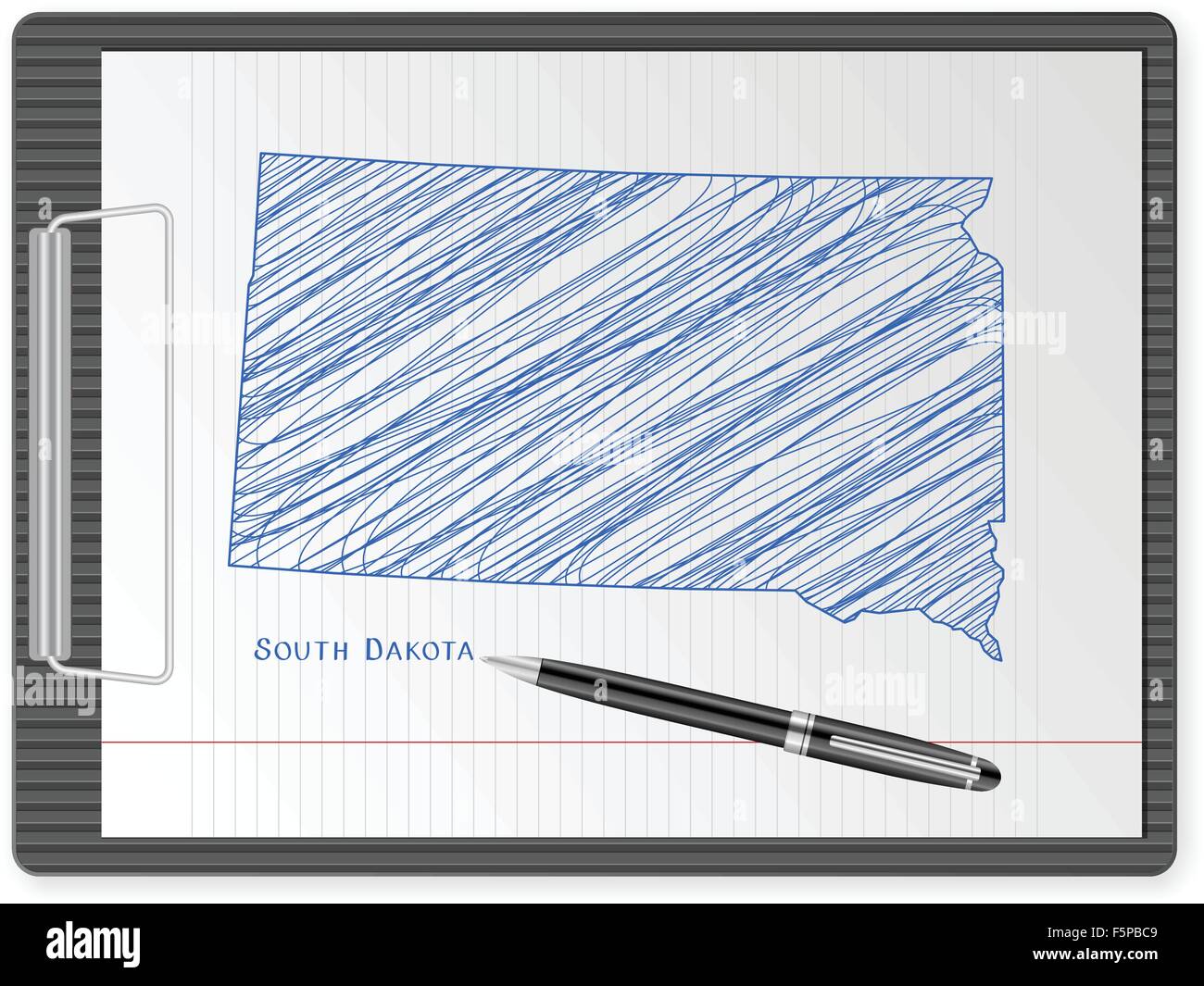 South dakota map hi-res stock photography and images - Alamy