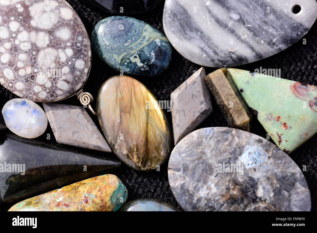 Semi Precious Rock Stone Jewel Stock Photo - Alamy
