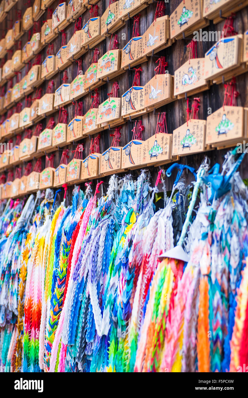Senbazuru, Thousand Origami Cranes, and Ema in Fushimi Inari Taisha ...