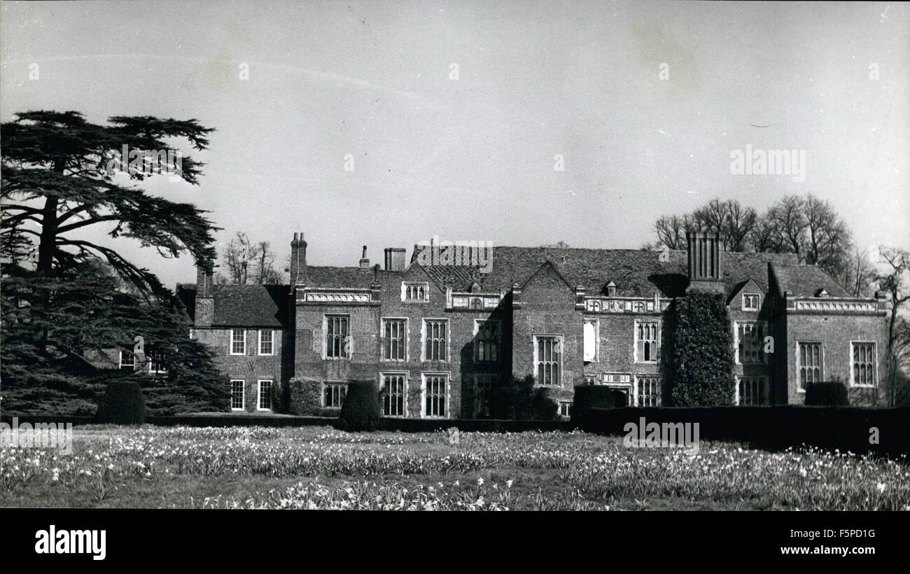 1953 - In Front: The Sutton Place Mansion from the front showing ...