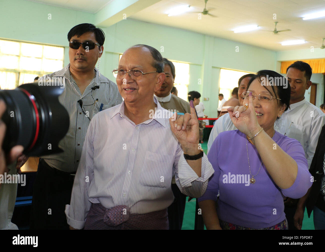 Nay Pyi Taw, Myanmar. 8th Nov, 2015. Myanmar President U Thein Sein ...