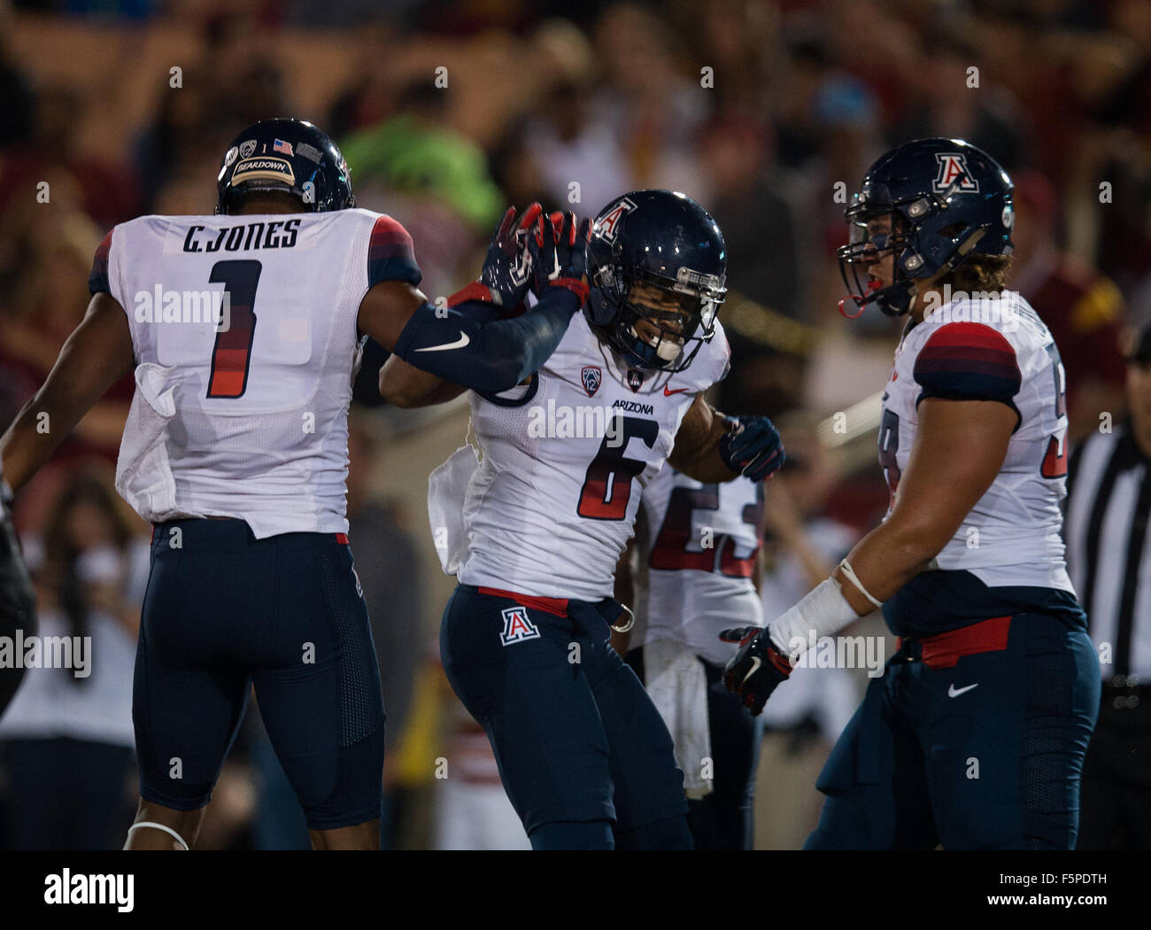 Los Angeles, CA, USA. 07th Nov, 2015. Arizona Wildcats receiver (6 ...