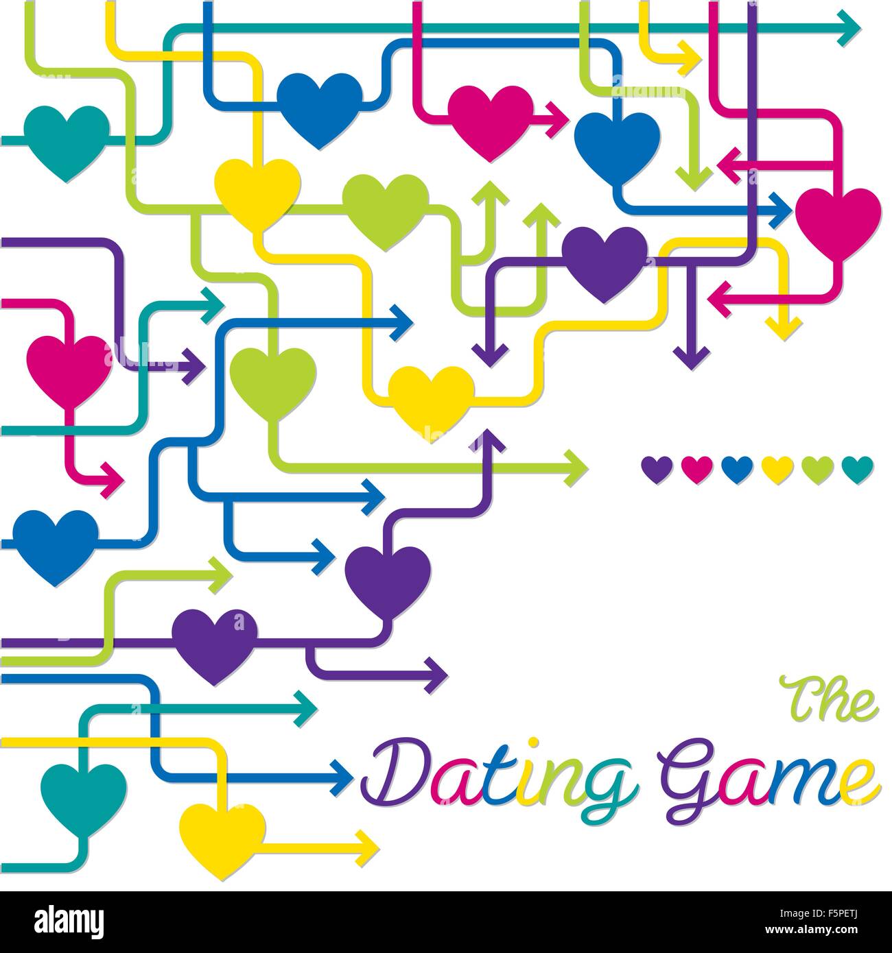 Dating game maze card in vector format Stock Vector Image & Art - Alamy