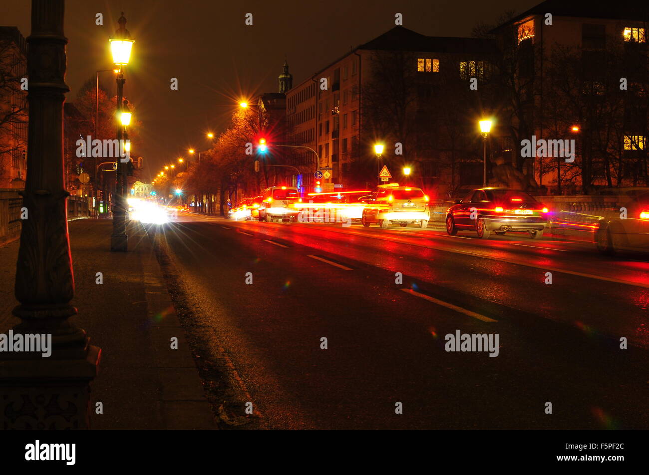 Munich by night hi-res stock photography and images - Alamy