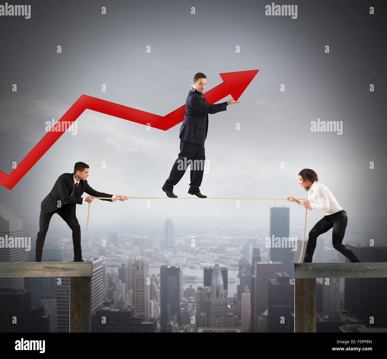 Teamwork help growth Stock Photo - Alamy
