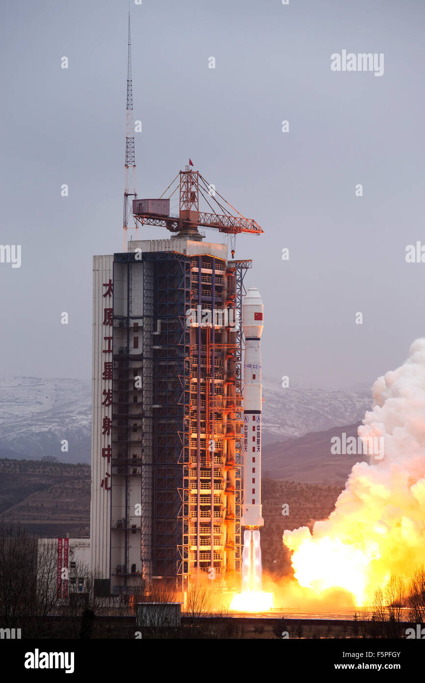 Taiyuan, China's Shanxi Province. 8th Nov, 2015. A Long March-4B rocket ...