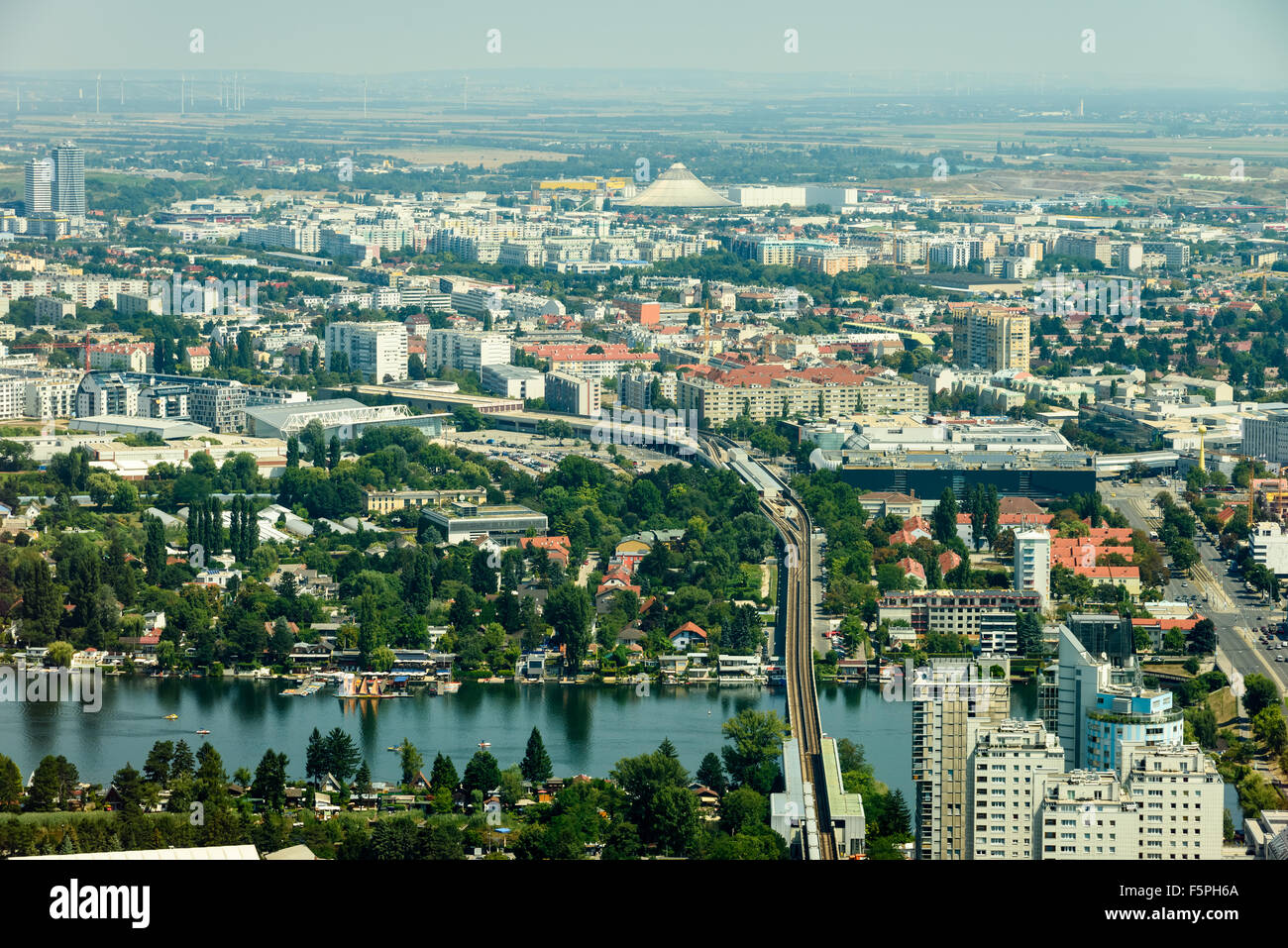 Aerial View Of Vienna City Skyline Stock Photo - Alamy