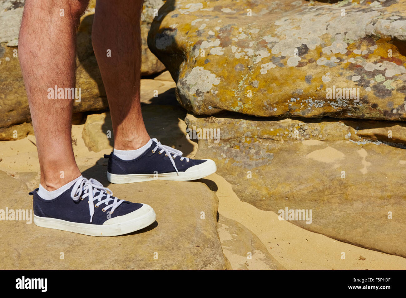 Close up fashion image of man legs Stock Photo - Alamy