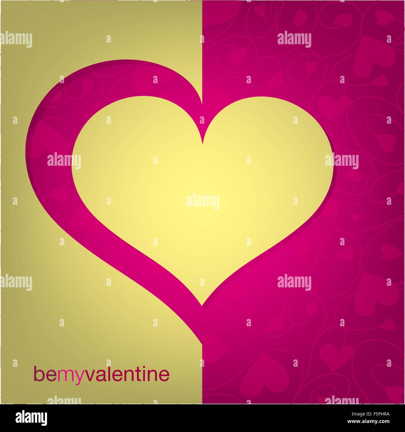 Cut out love heart Valentine's Day card in vector format Stock Vector ...