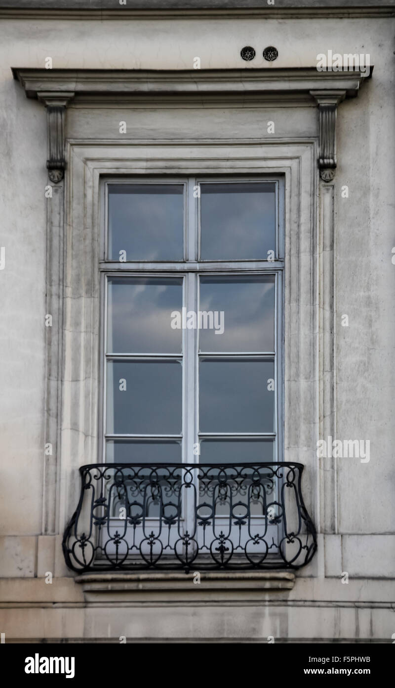 Traditional window from Paris, France Stock Photo - Alamy
