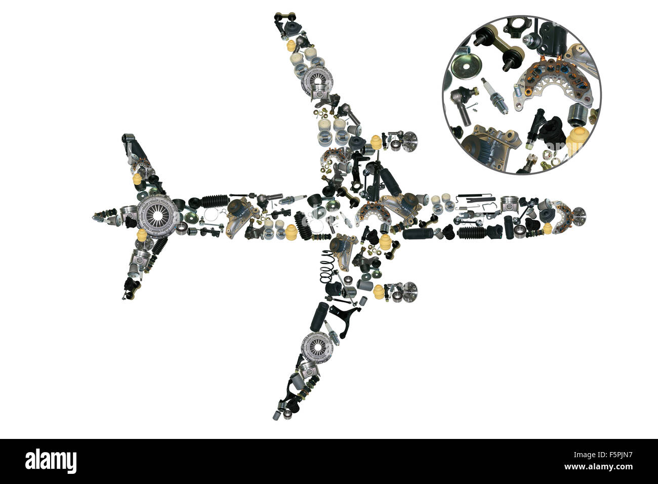 Auto parts icon set Cut Out Stock Images & Pictures - Alamy