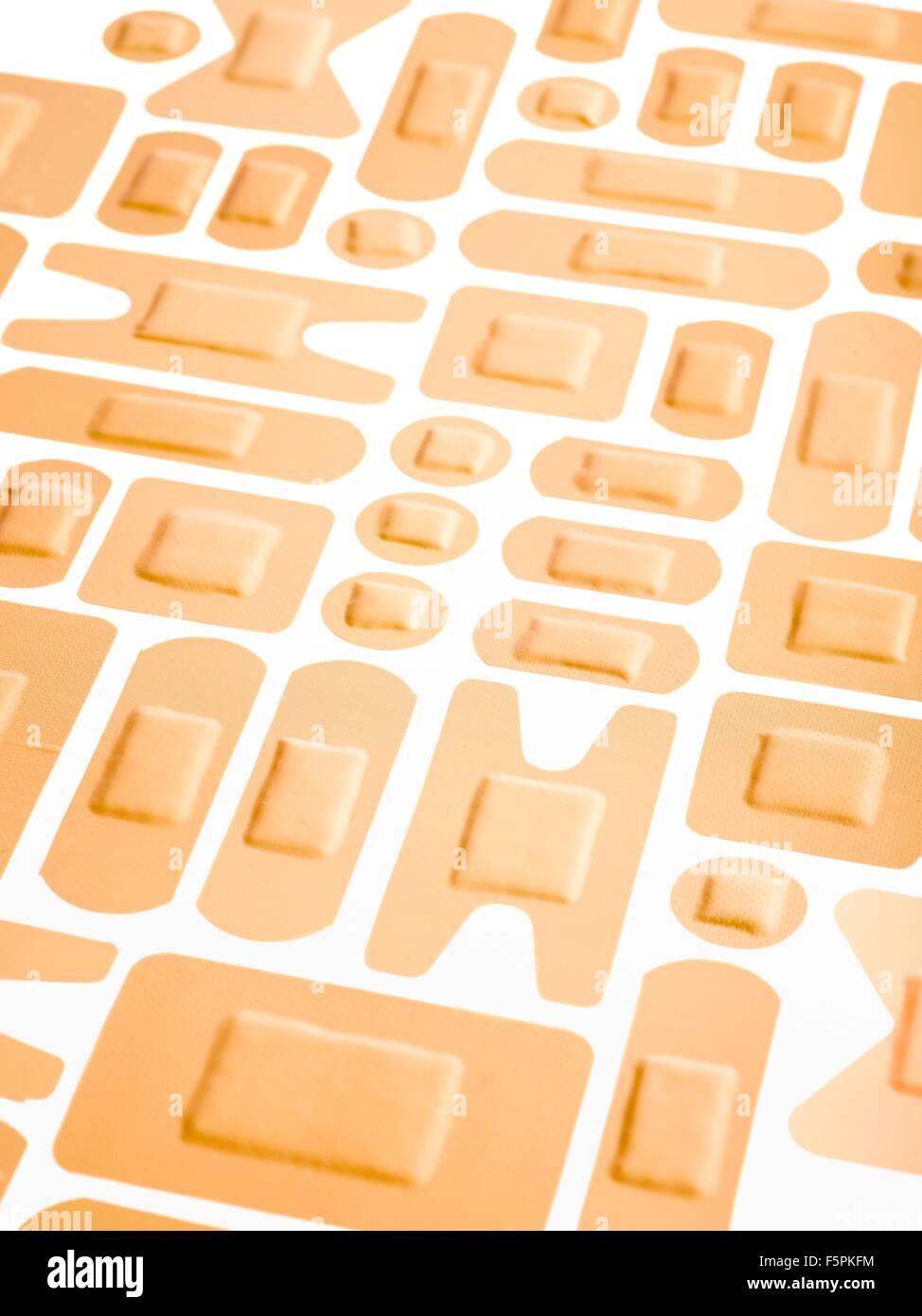 Selection of adhesive plasters, close up Stock Photo - Alamy