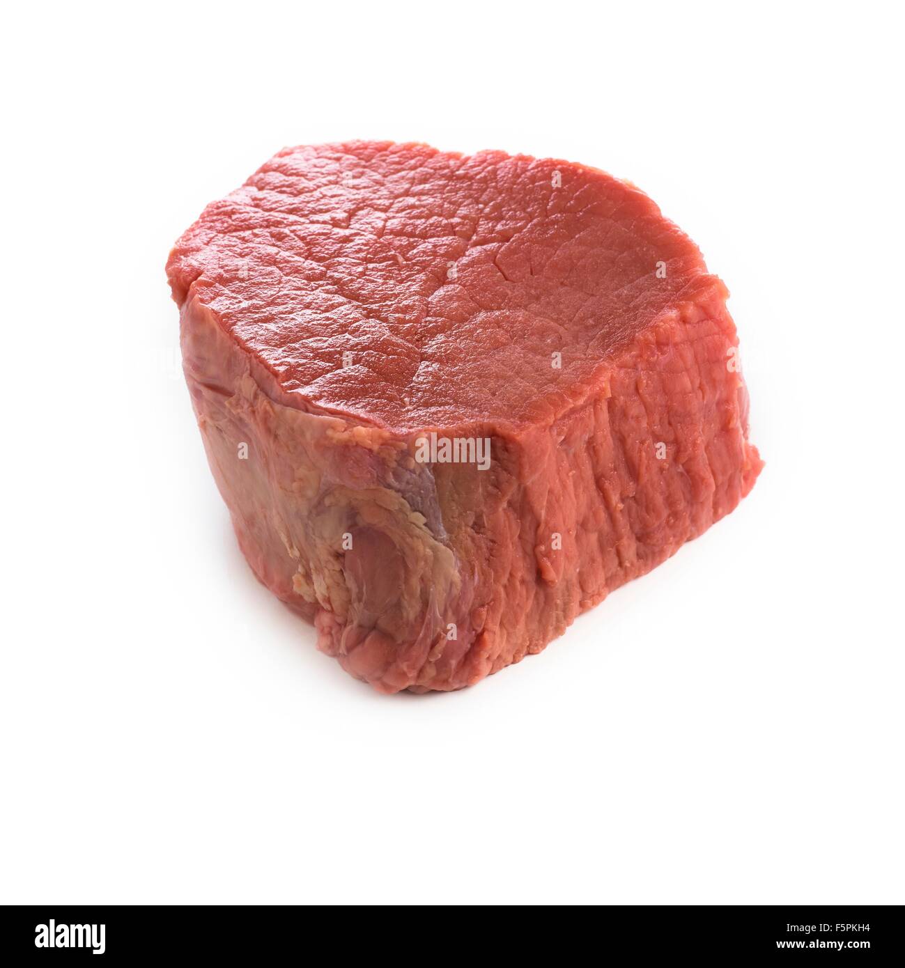 Red meat against a white background Stock Photo - Alamy