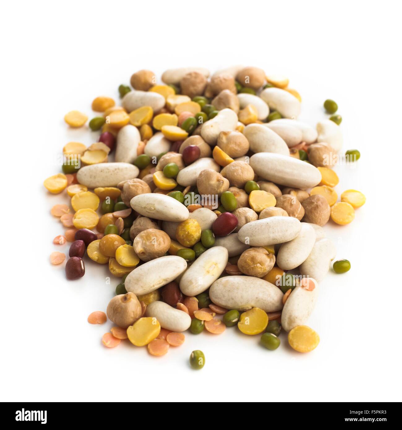 Various pulses against a white background Stock Photo - Alamy