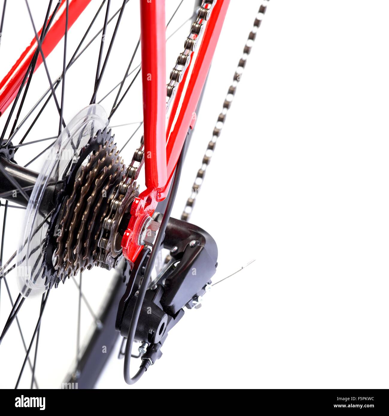 Bicycle rear gears, close up Stock Photo - Alamy