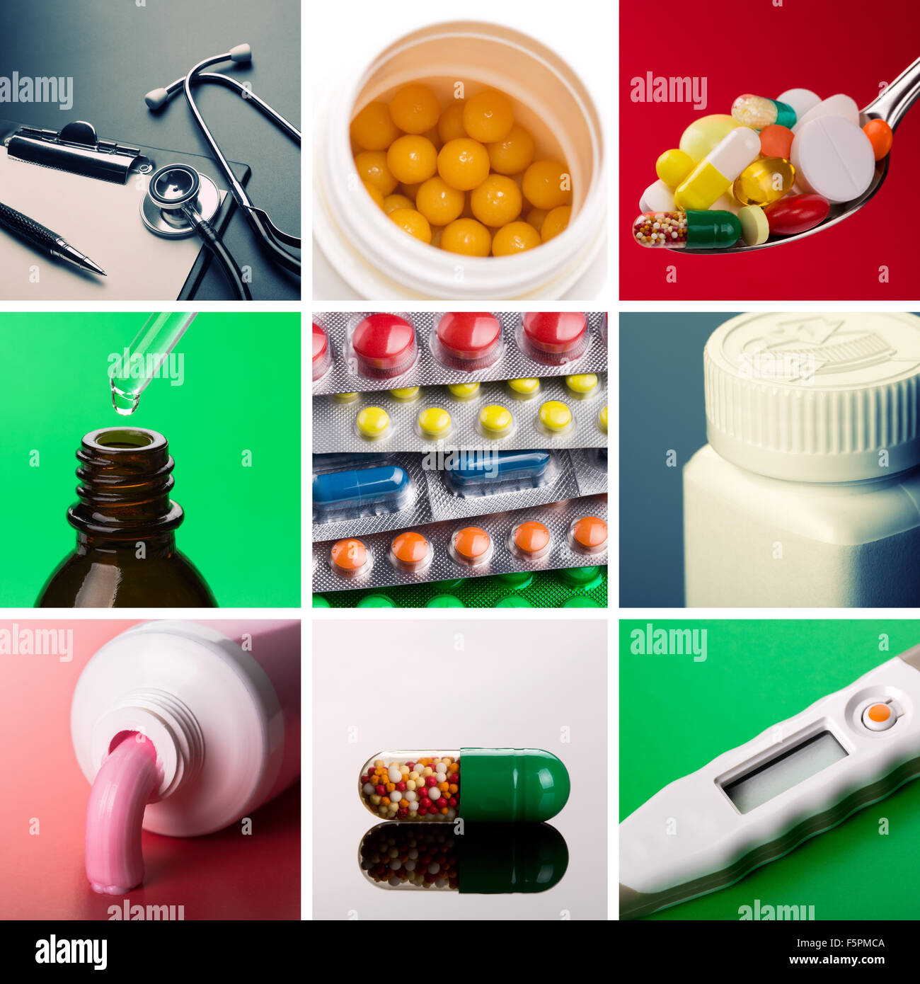 Collage of different medical supplies Stock Photo - Alamy