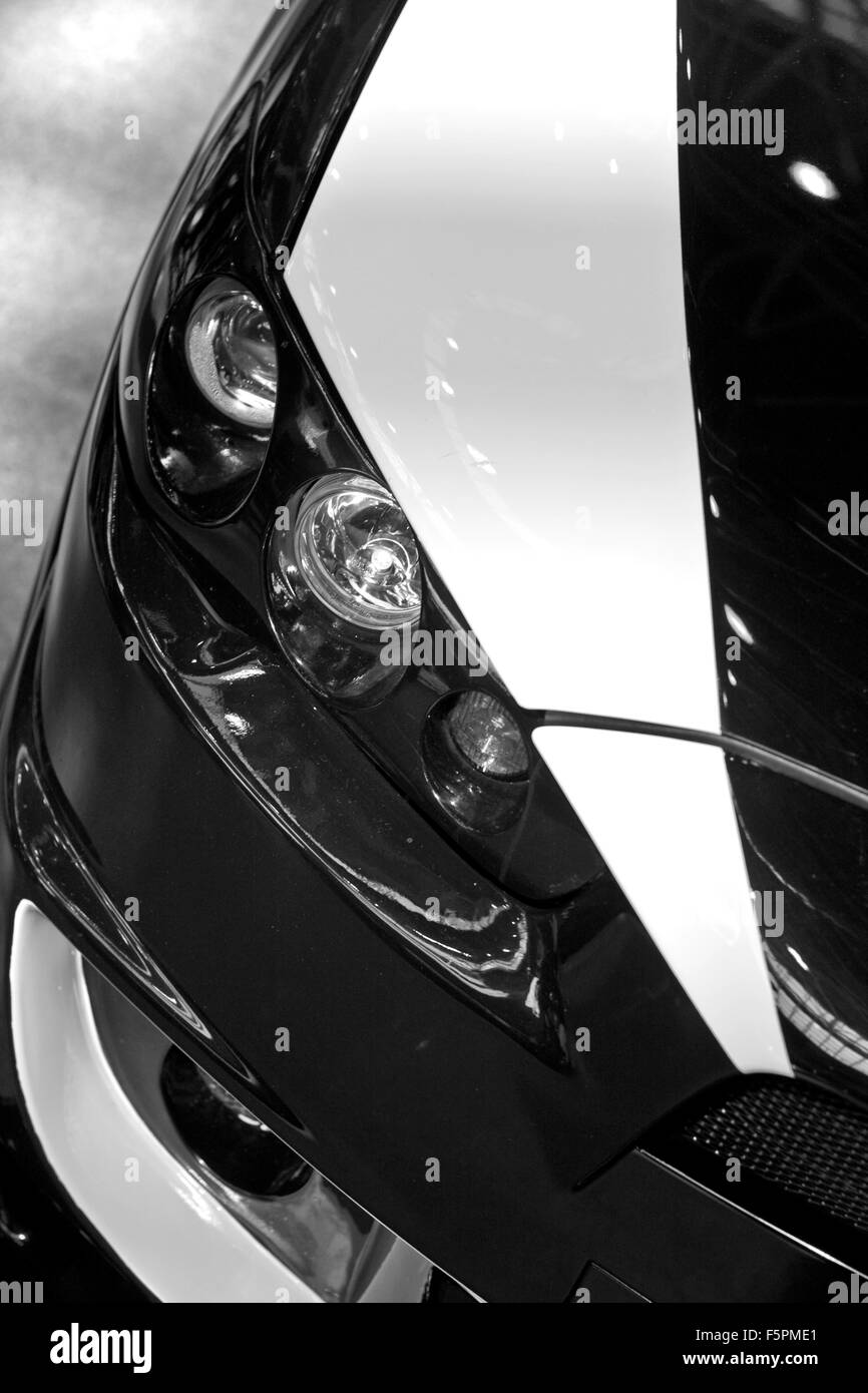 Futuristic car headlight Black and White Stock Photos & Images - Alamy