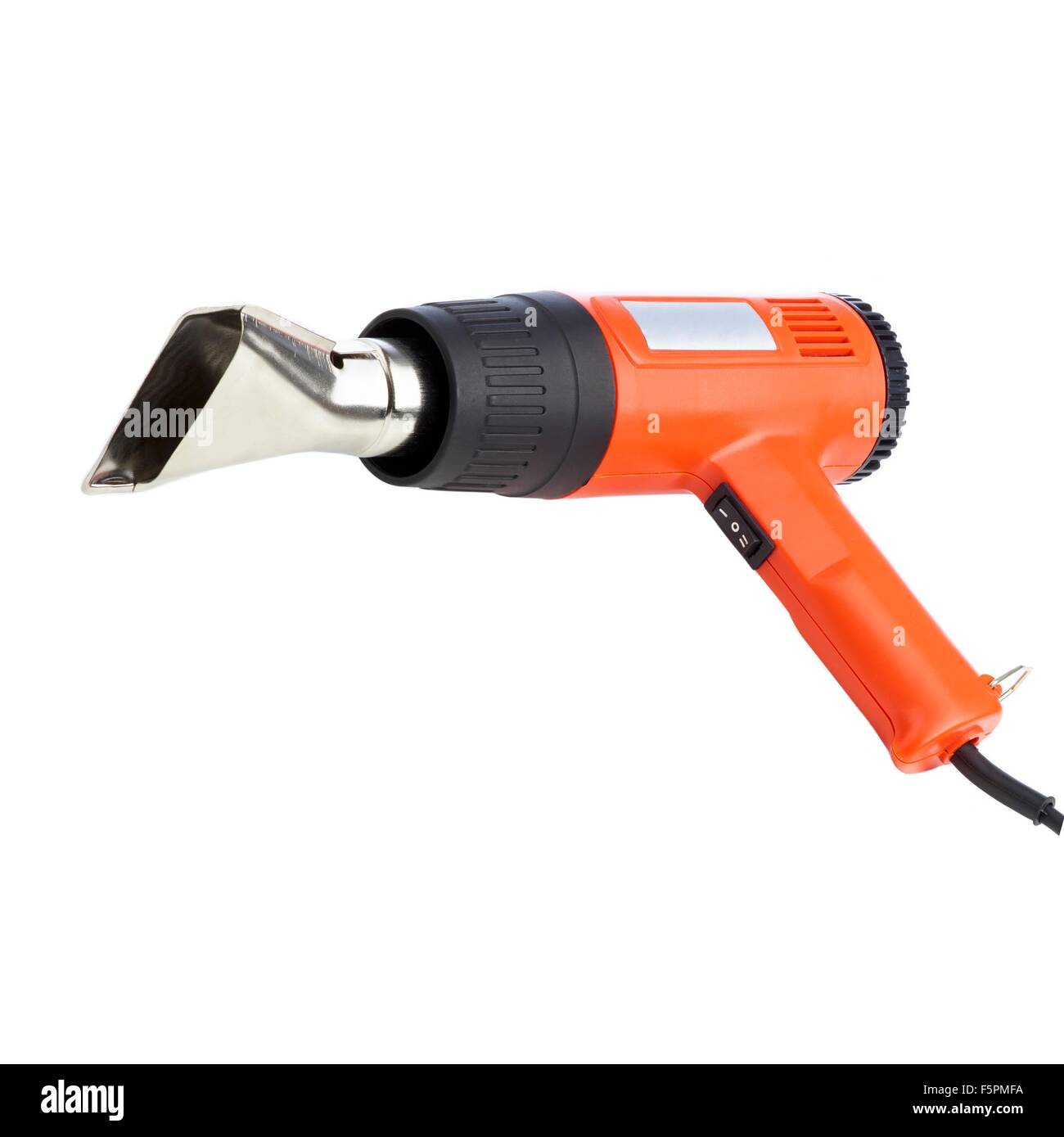 Heat gun against a white background Stock Photo - Alamy