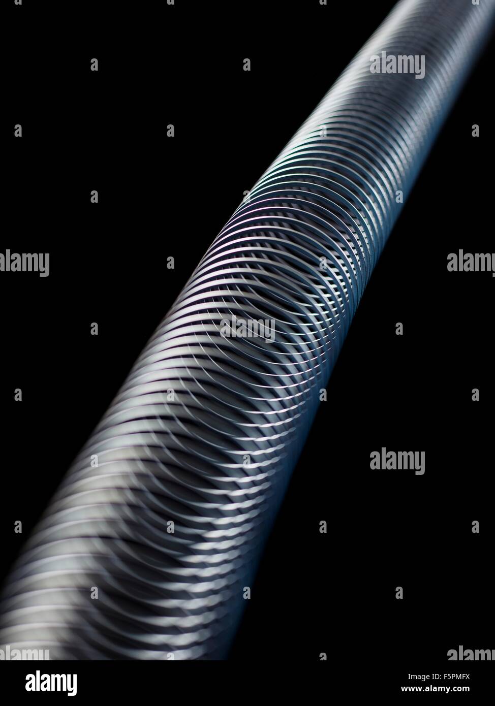 Longitudinal wave in a slinky spring. In longitudinal (or compression ...