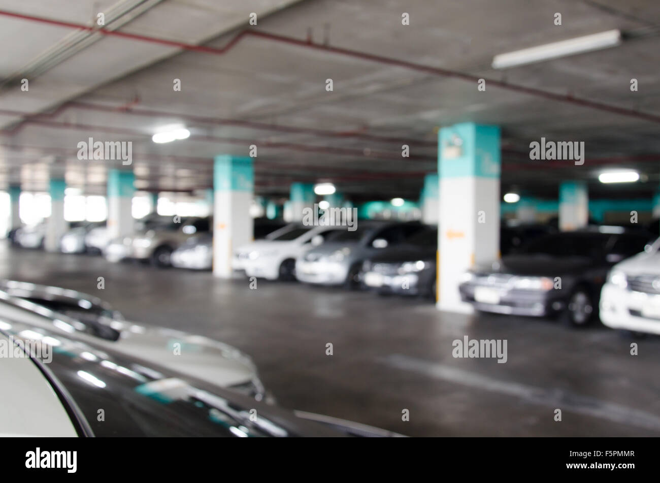 Close up abstract blurred in car parking Stock Photo - Alamy