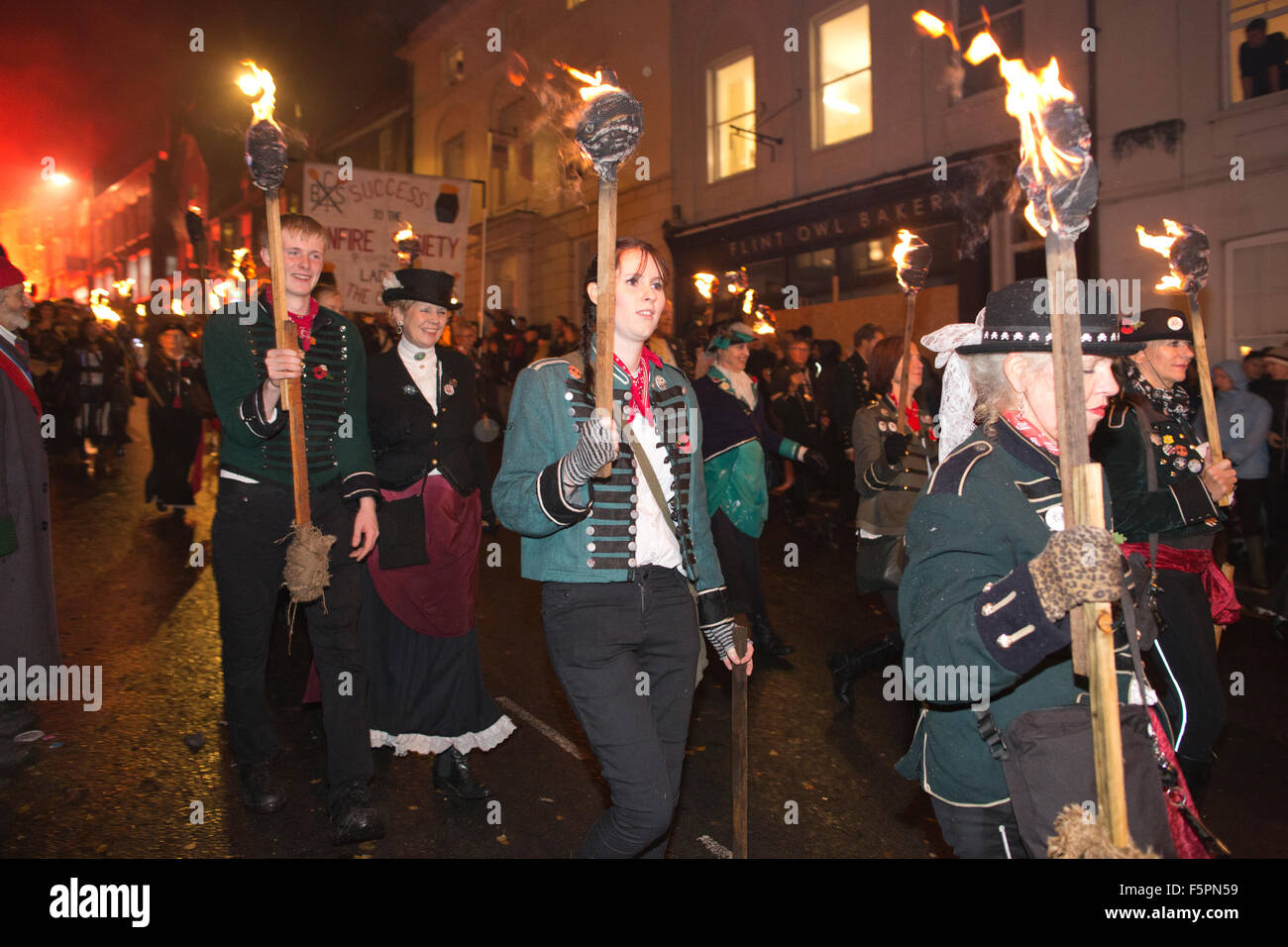 Lewes Bonfire Celebrations, Bonfire Night, East Sussex, England, United ...