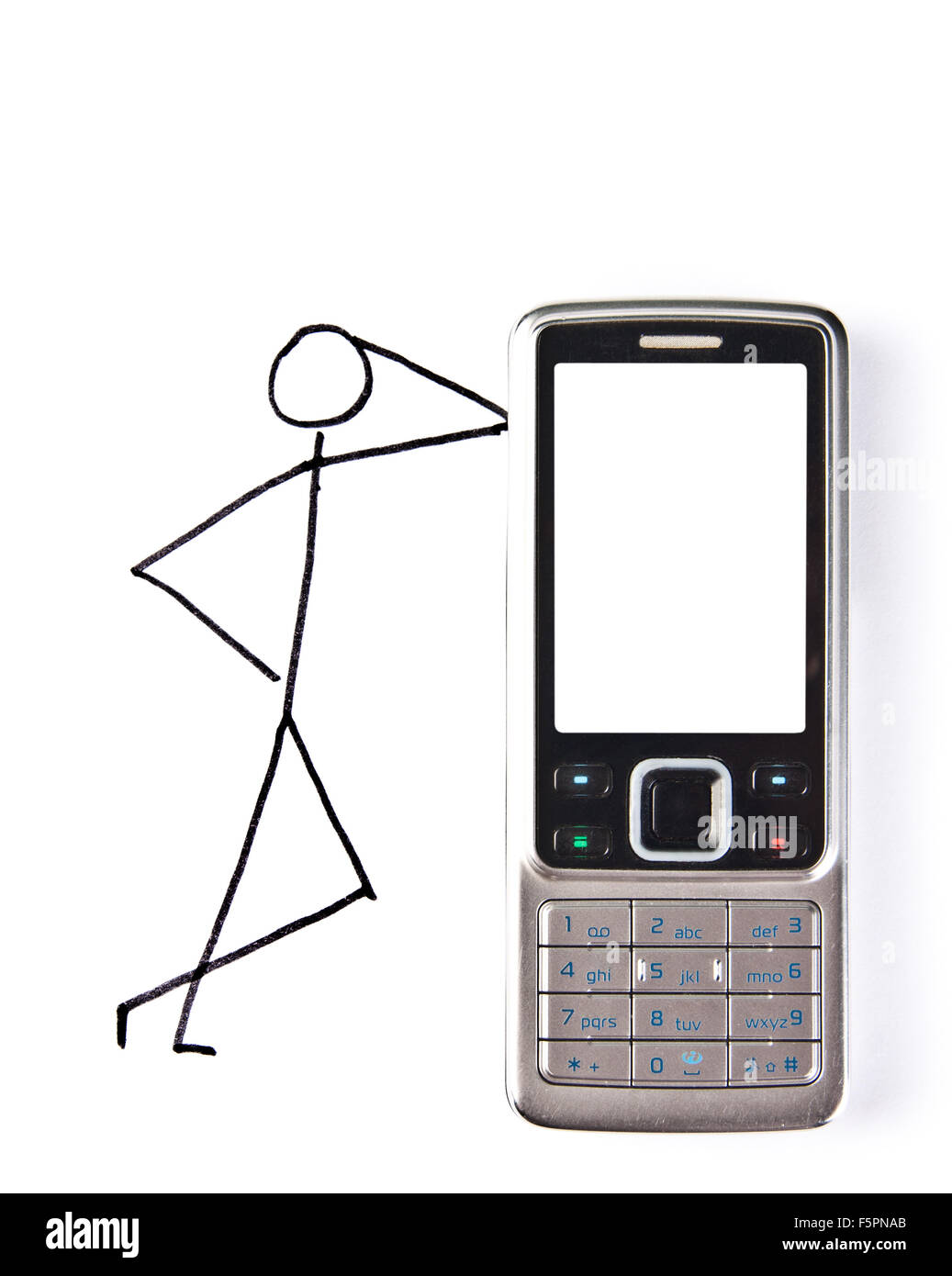 Cell phone icon set Cut Out Stock Images & Pictures - Alamy