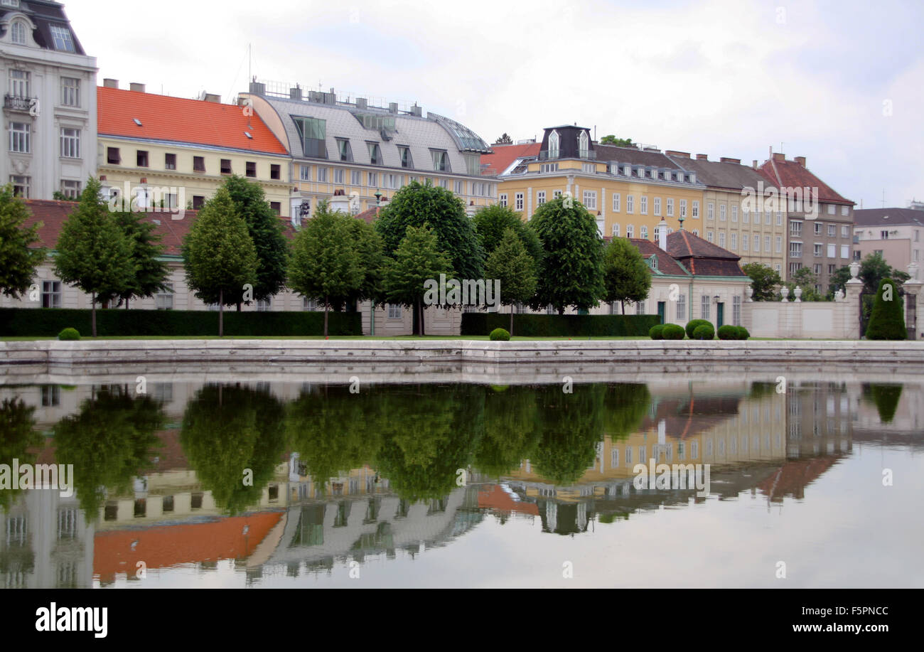 Row of nobility palaces in Vienna, Austria Stock Photo - Alamy